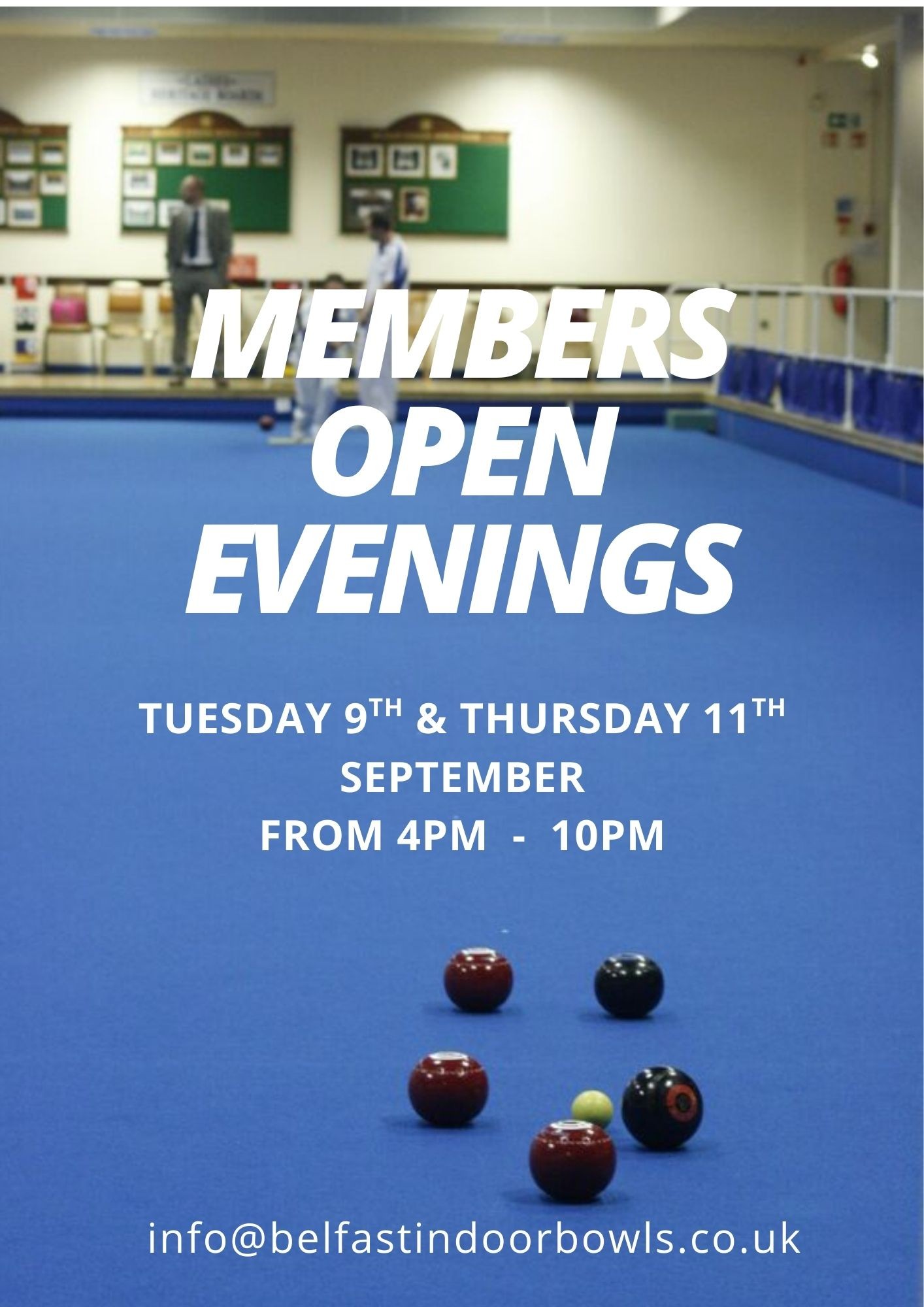 MEMBERS OPEN EVENINGS – Belfast Indoor Bowls Club
